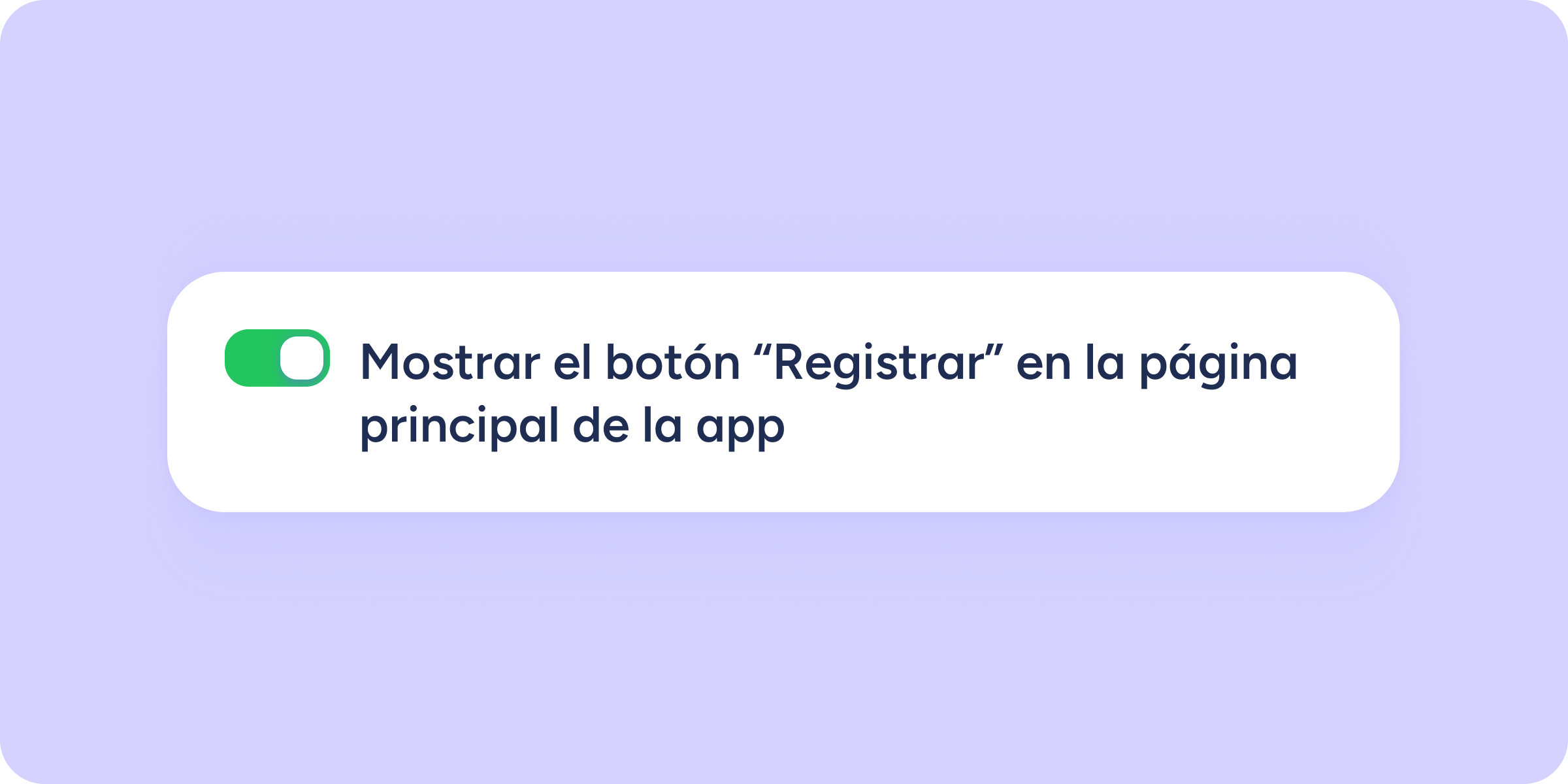 Gestiona la visibilidad del botón “Registrar” en la app | Sesame News
